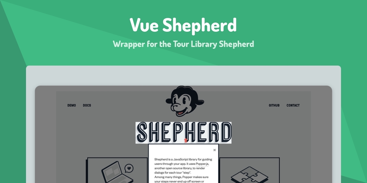 Vue Shepherd Wrapper For The Tour Library Shepherd Made With Vuejs